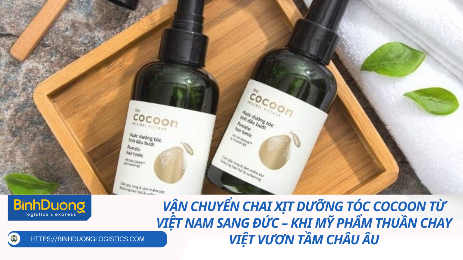 Vận chuyển chai xịt dưỡng tóc Cocoon từ Việt Nam sang Đức – Khi mỹ phẩm ...